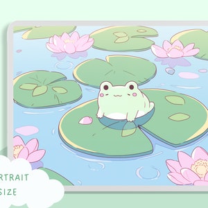 Pastel Frog Wallpaper Cute Desktop Wallpaper Screensaver Kawaii ...
