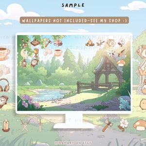 Fantasy Adventure Desktop Icons Set Aesthetic Desktop Organizer Icon ...