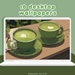 Lofi Matcha Green Desktop Set Wallpapers Icons Cute Desktop Organizer ...