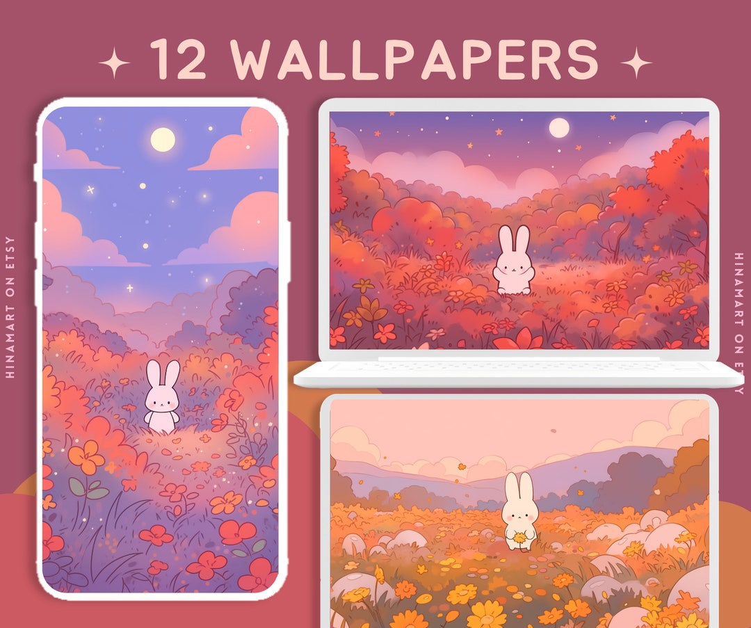 Autumn Bunny Wallpapers Cute Aesthetic Pastel Wallpapers Bunnies Cozy ...