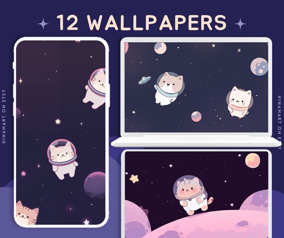 Space Cat Desktop Wallpaper