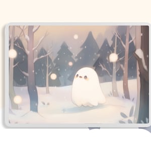 Winter Ghosts Wallpaper Cute Winter Wallpapers Lofi Wallpaper Holiday ...