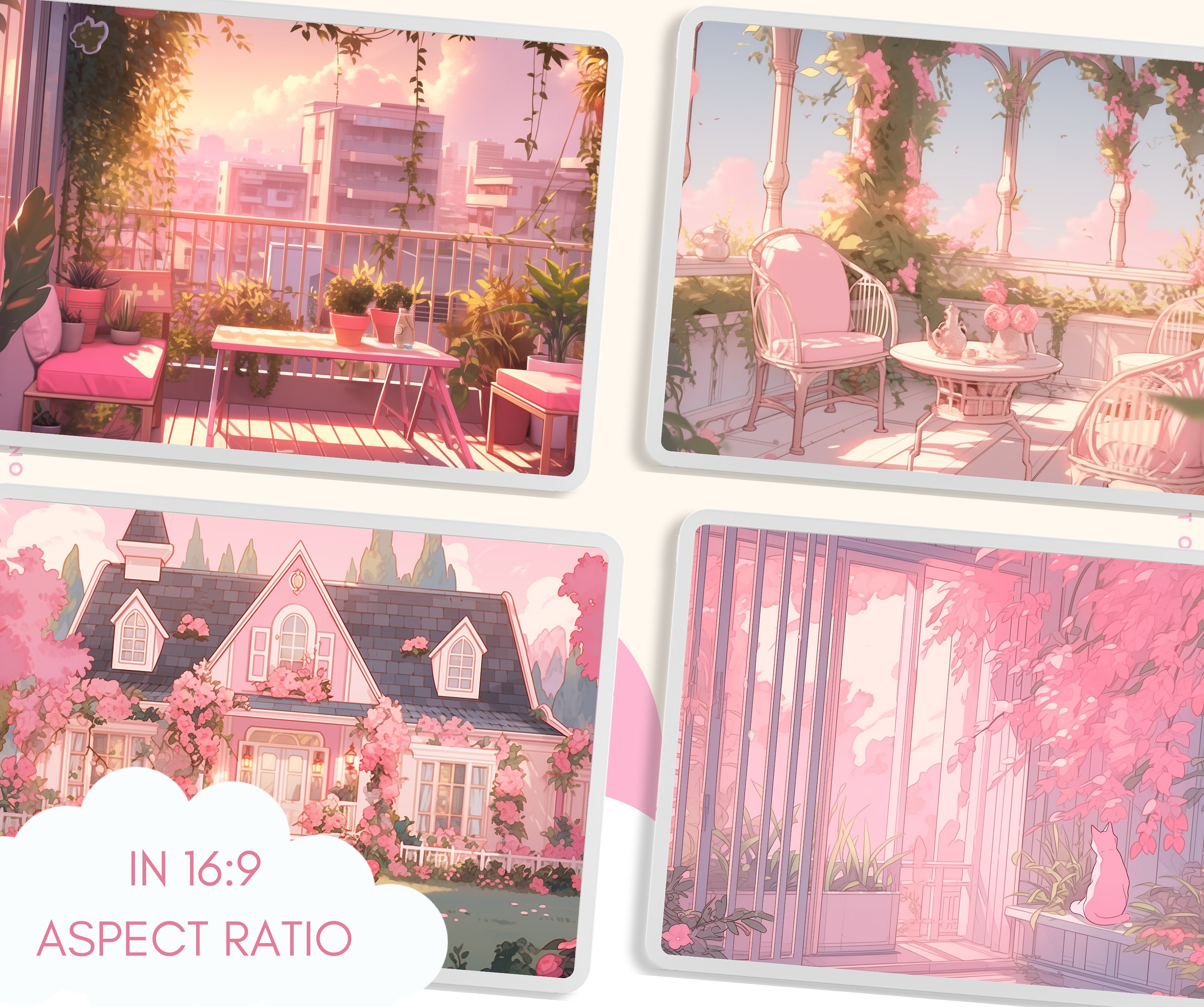 Pink Dreamy Cottagecore Wallpapers Pastel Aesthetic Cute Wallpaper Pack ...