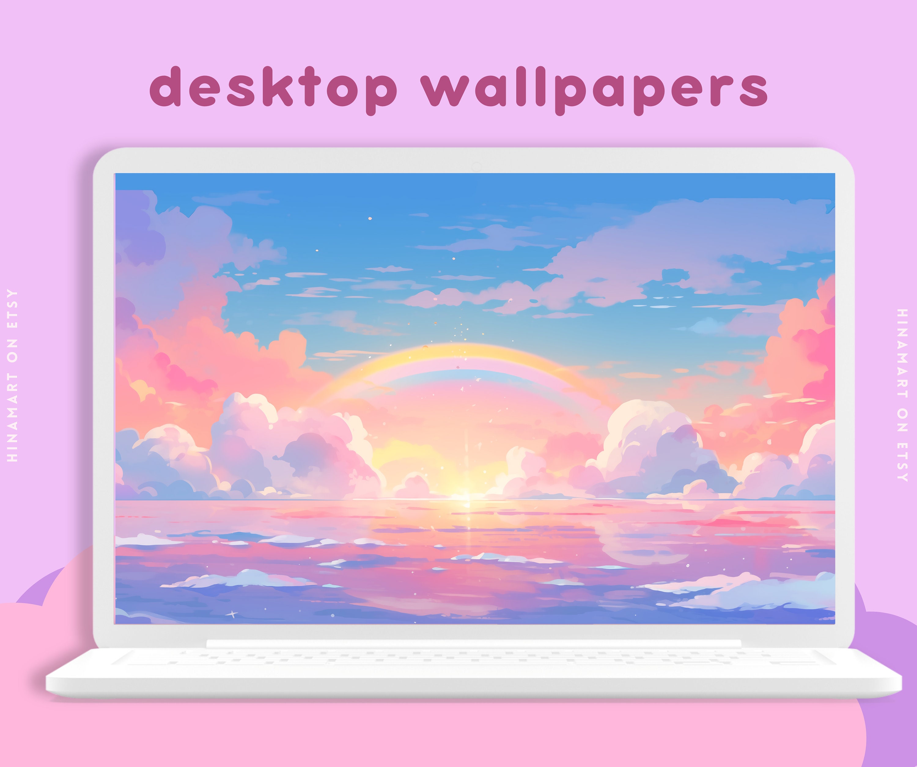 Pastel Ethereal Desktop Wallpaper Dreamy Aesthetic Wallpapers Meadow ...