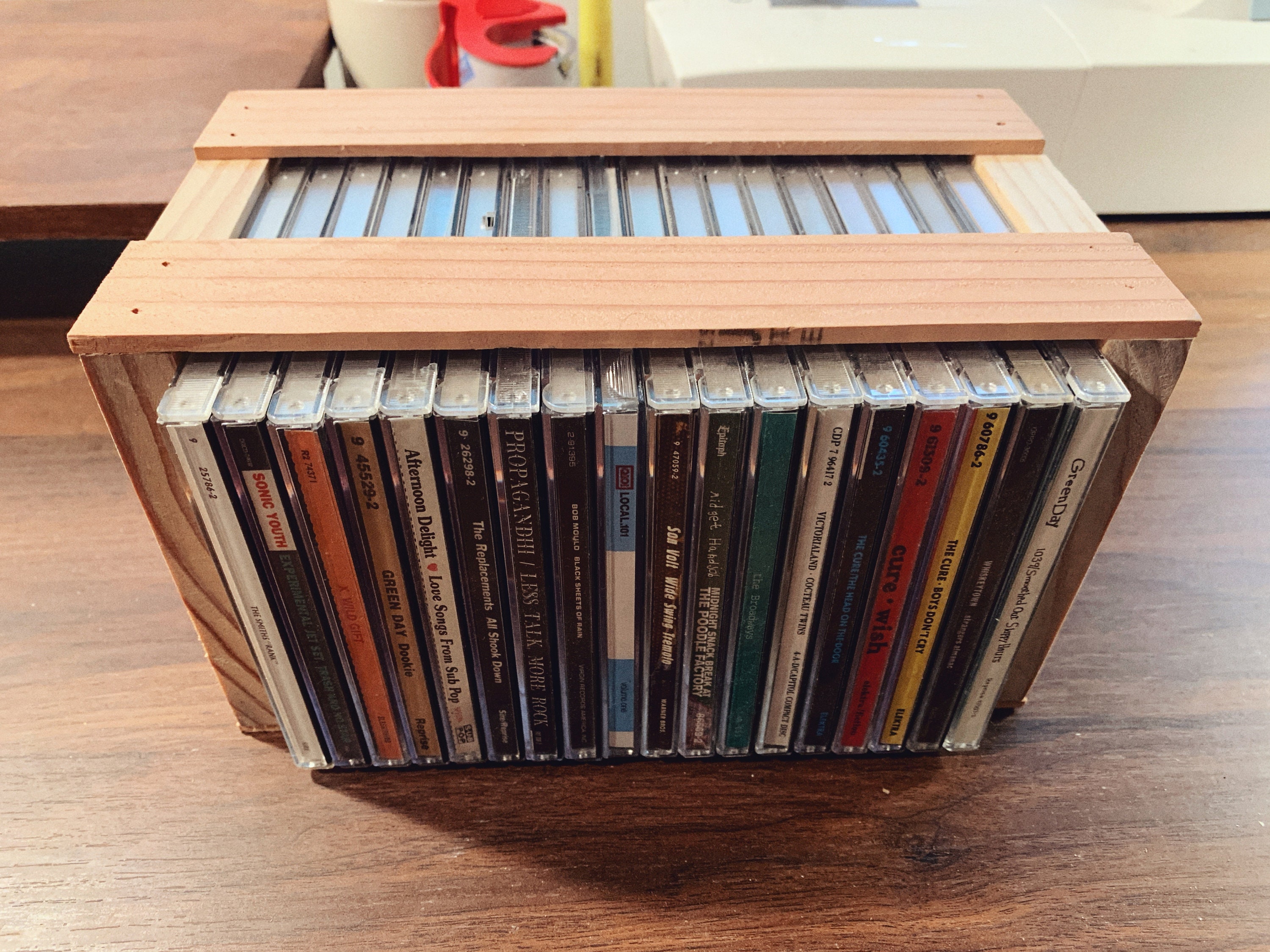 Tape Crates Handmade Wooden CD Crate Holds 18 Compact Discs - Etsy