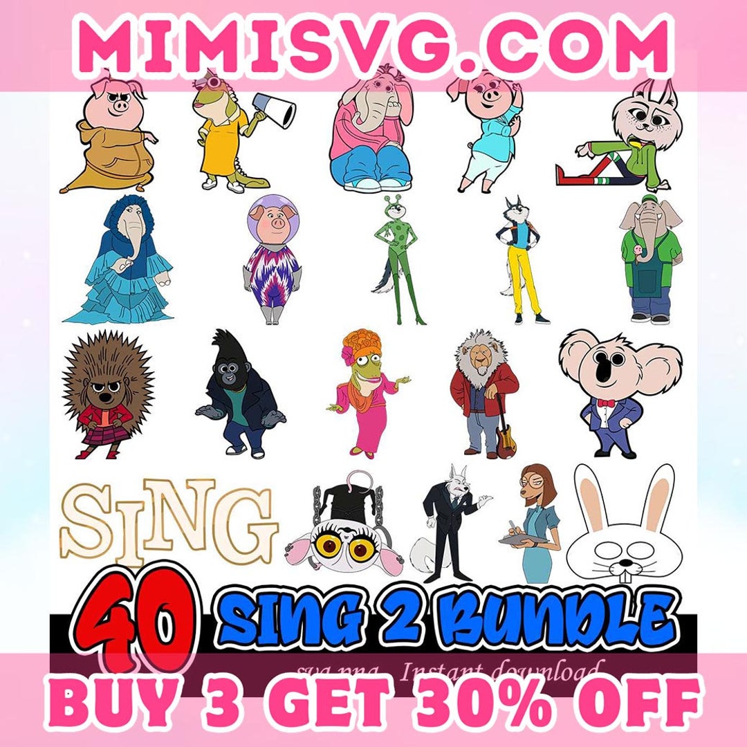 Sing Png, Clip Art, Instant Download, Birthday, Party, Cricut, Digital ...