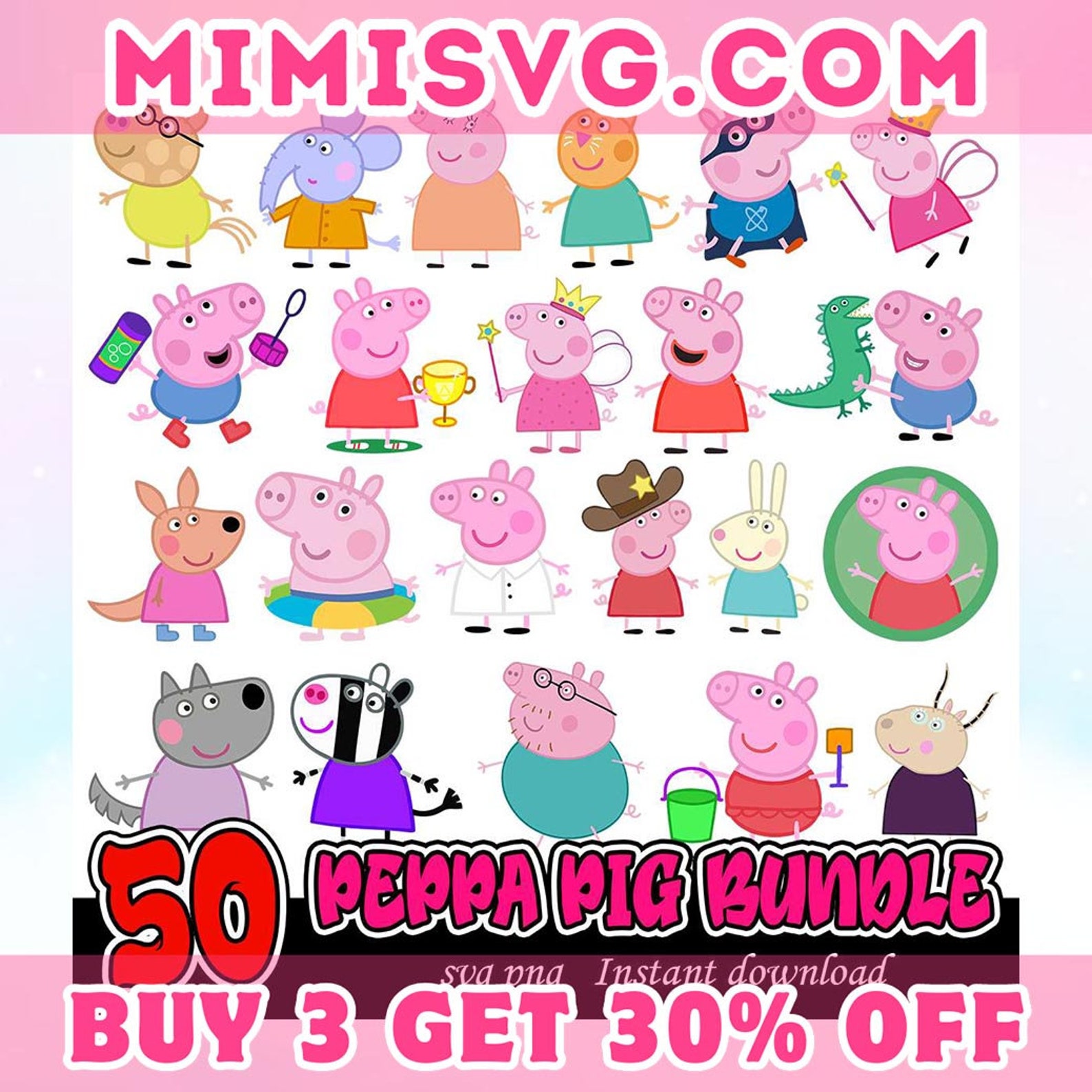 Peppa Pig Svg, Peppa Fairy Png, Peppa Fairy Svg, Peppa Clipart, Fairy ...