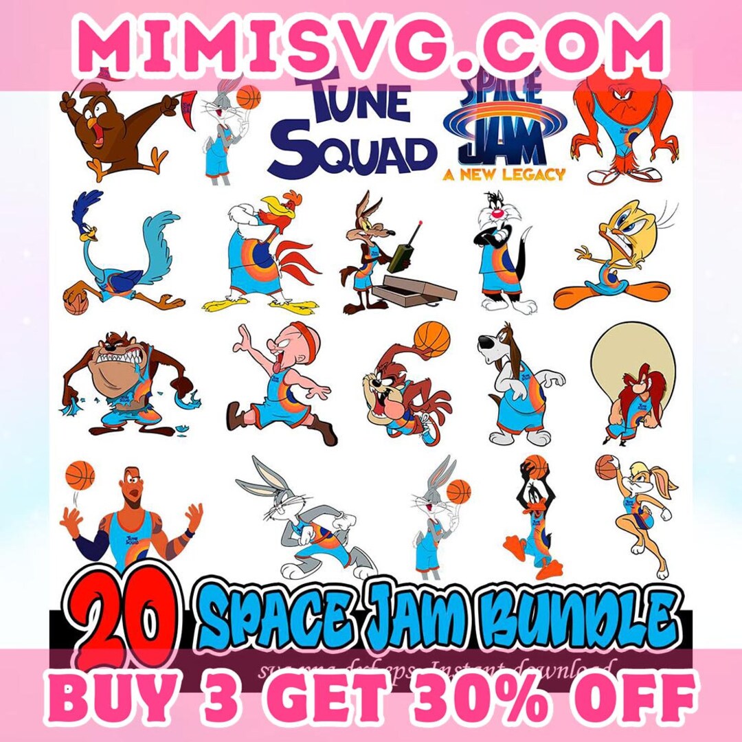 Bundle Space Jam 2 Svg, Tune Squad Svg, Looney Tunes Space Jam Toon ...