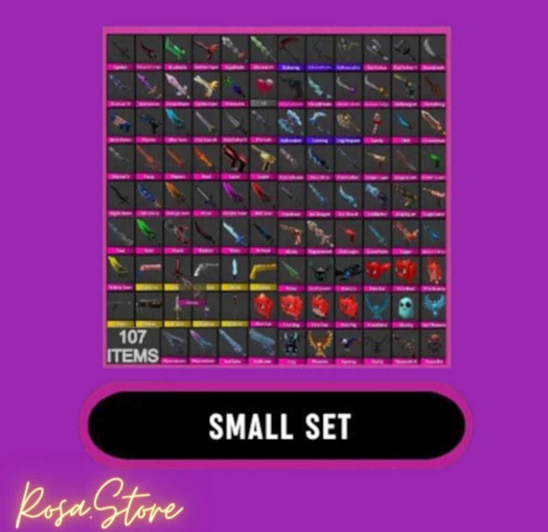 107 Godly Bundle / Small Set Every Godly Roblox MM2 Murder Mystery 2 - Etsy