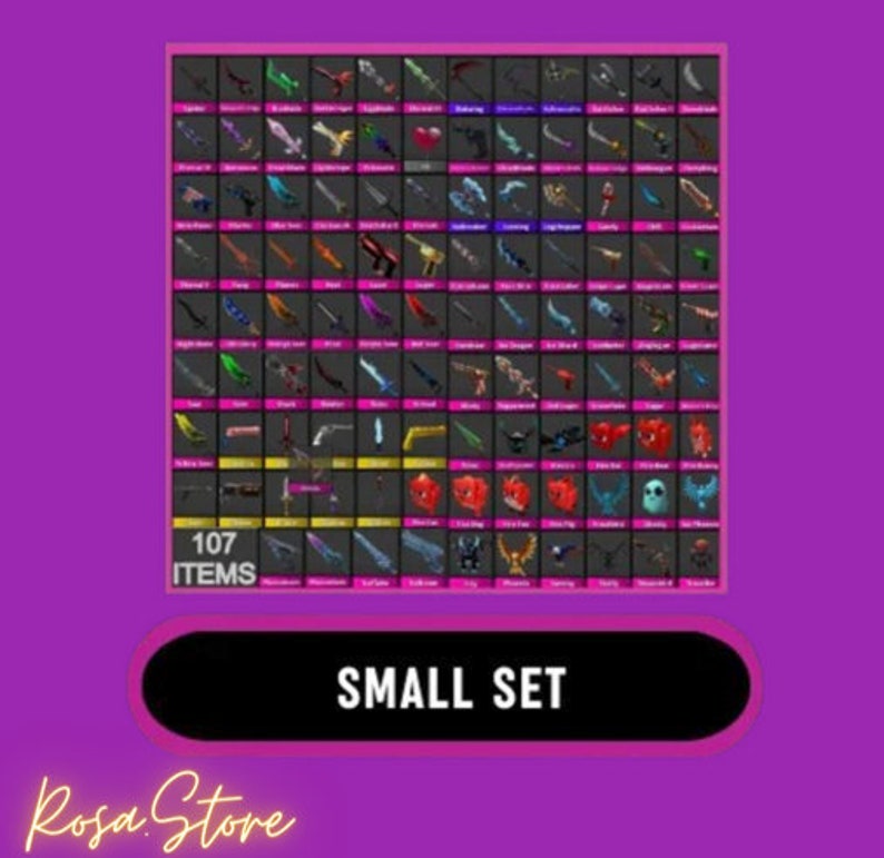 107 Godly Bundle / Small Set Every Godly Roblox MM2 Murder Mystery 2 - Etsy