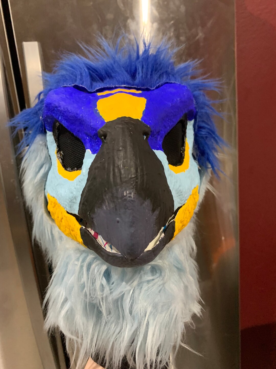 Blue Bird/parrot/macaw, Dinomask, Furry Mask - Etsy