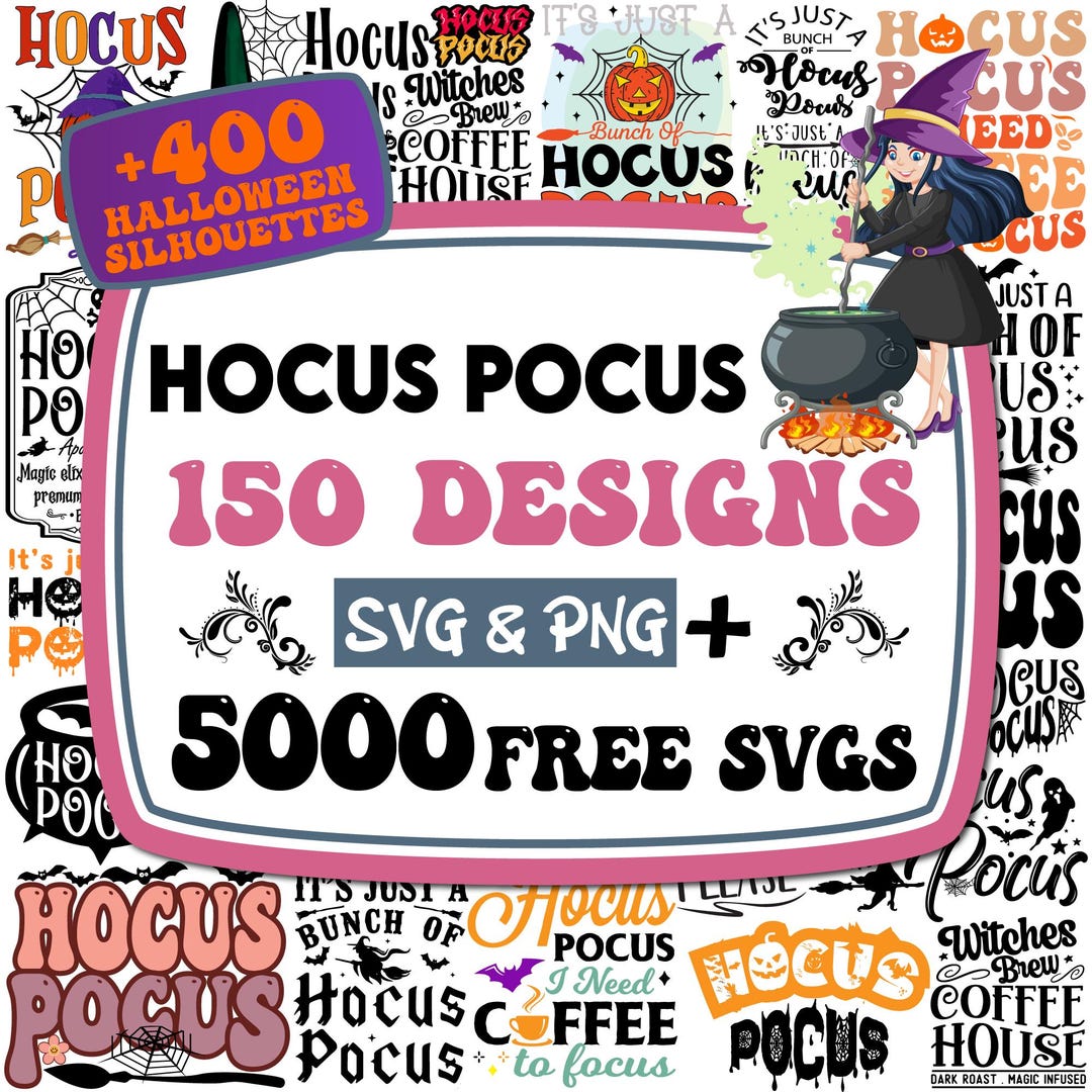 Hocus Pocus Svg Bundle | Sanderson Sisters Svg | Witches Svg | Hocus ...