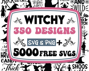 29 Cute Witch Svg Bundle Witchcraft Svg Magic Svg Celestial Svg Moon ...
