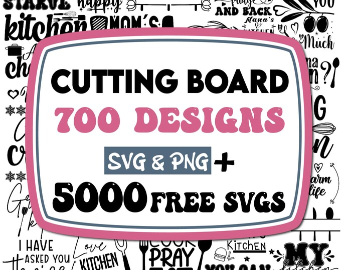 60 Cutting Board SVG Bundle, Funny Cutting Board Svg, Chopping Board ...