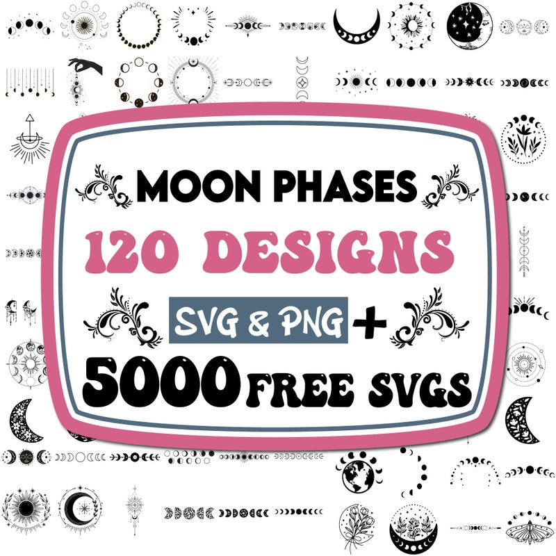 Moon Svg - Etsy