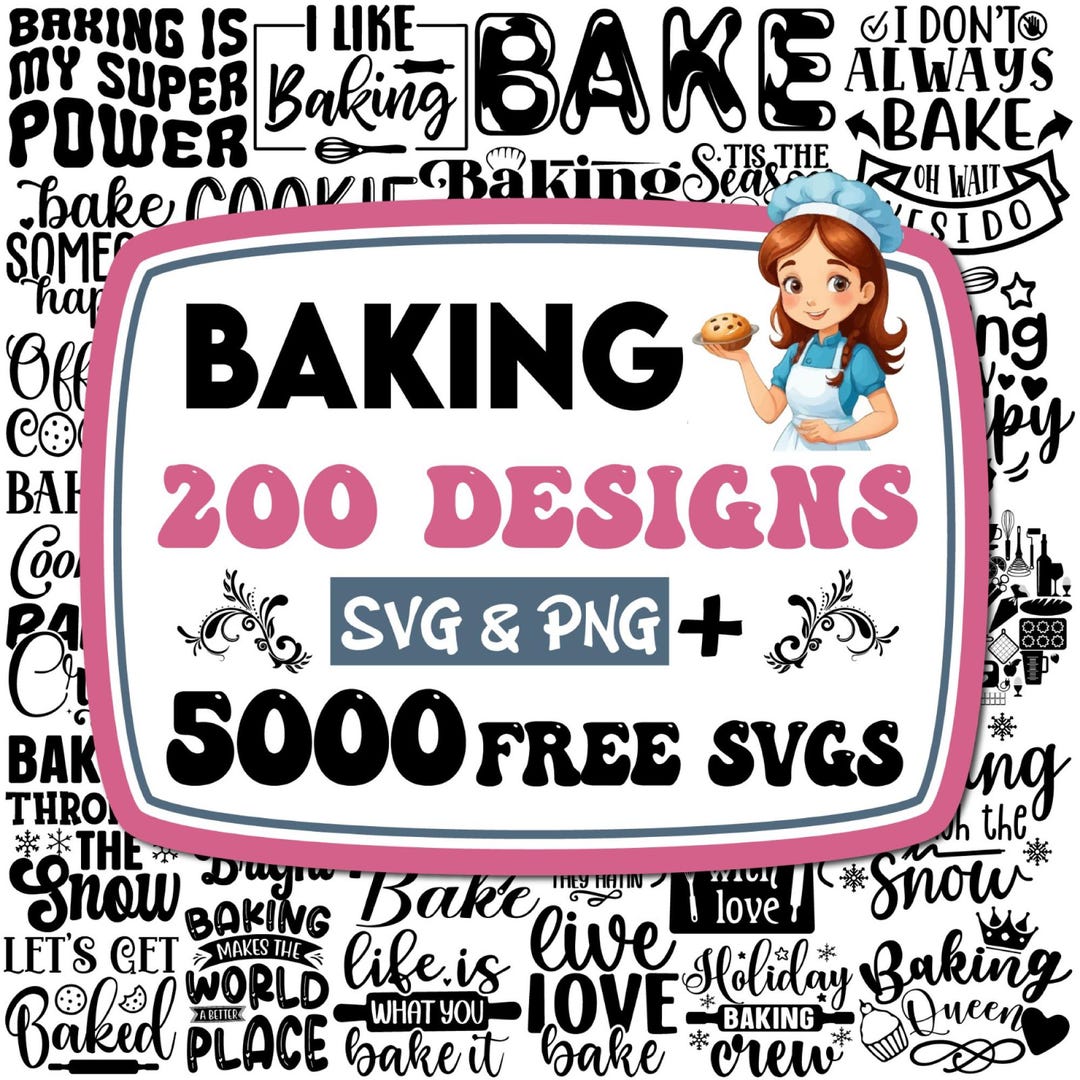 Baking SVG Bundle: Kitchen Quotes, Cookies, Pies (digital Download) - Etsy