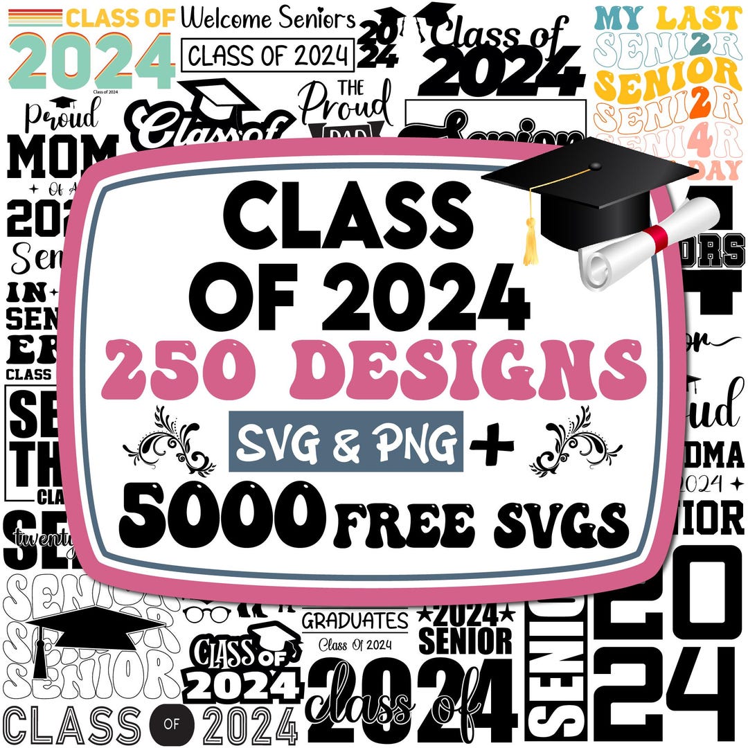 Graduation Svg Bundle | Proud Graduate 2024 Svg | Senior 2024 Svg ...