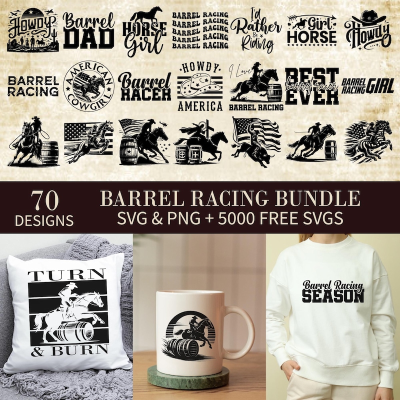 Barrel Racing Png - Etsy