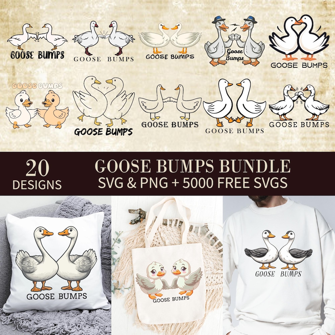 Goosebumps SVG Bundle, Goose Bumps Files for Cricut, Goosebumps ...