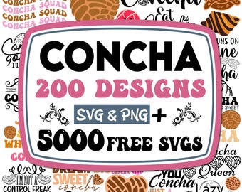 Concha SVG, PNG, Ai Mexican Sweet Bread Clipart Bundle for Cricut - Etsy