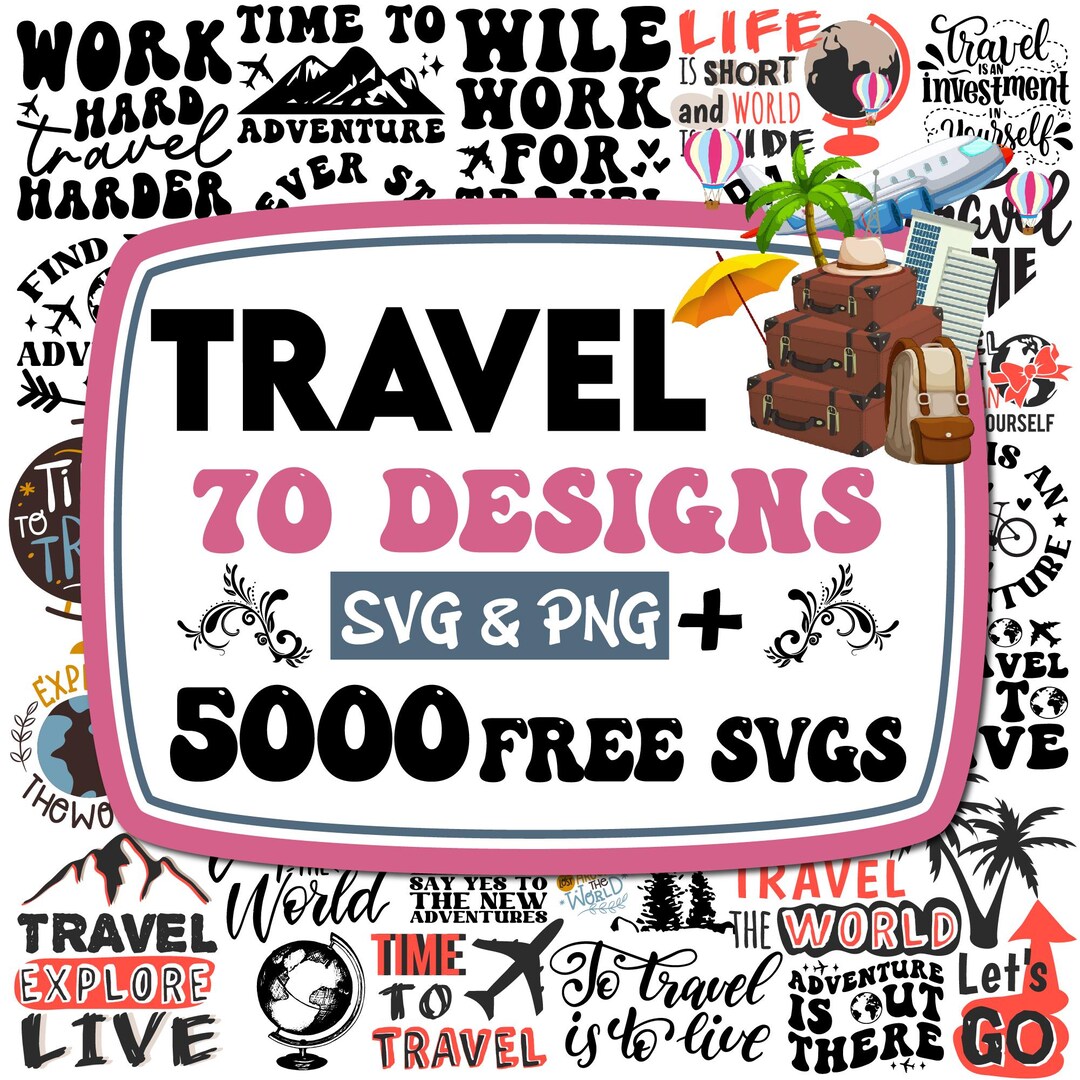 Travel Svg Bundle | Funny Travel Svg | Travelling Svg | Travel Clipart ...