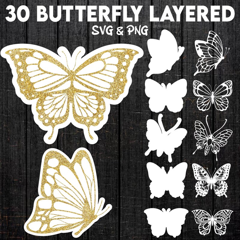 3d Butterfly Svg - Etsy