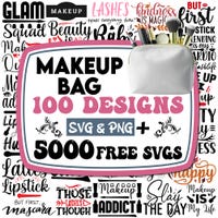 Selfie SVG - Selfie Prep Kit SVG - Canvas Bag SVG - Makeup Bag Svg ...