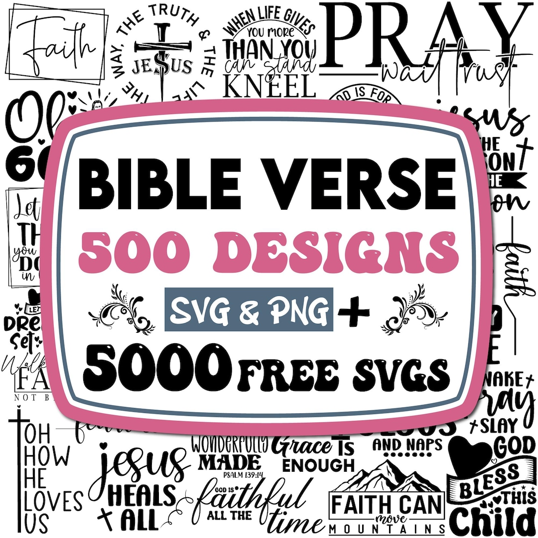 Bible Verse SVG Bundle: Christian Designs (SVG & PNG) - Etsy