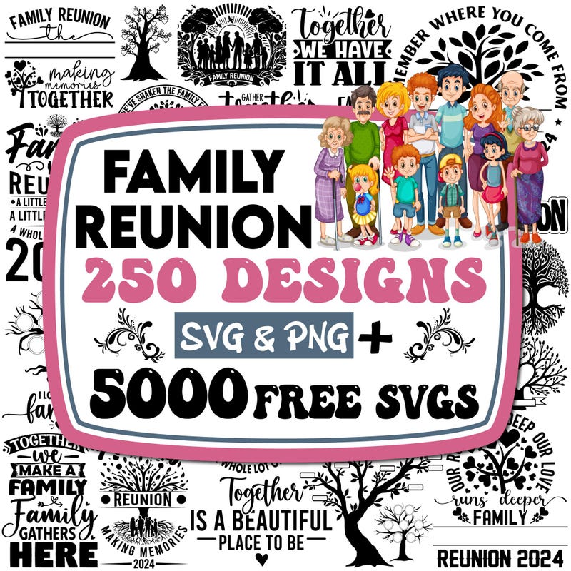 Family Reunion Svg - Etsy