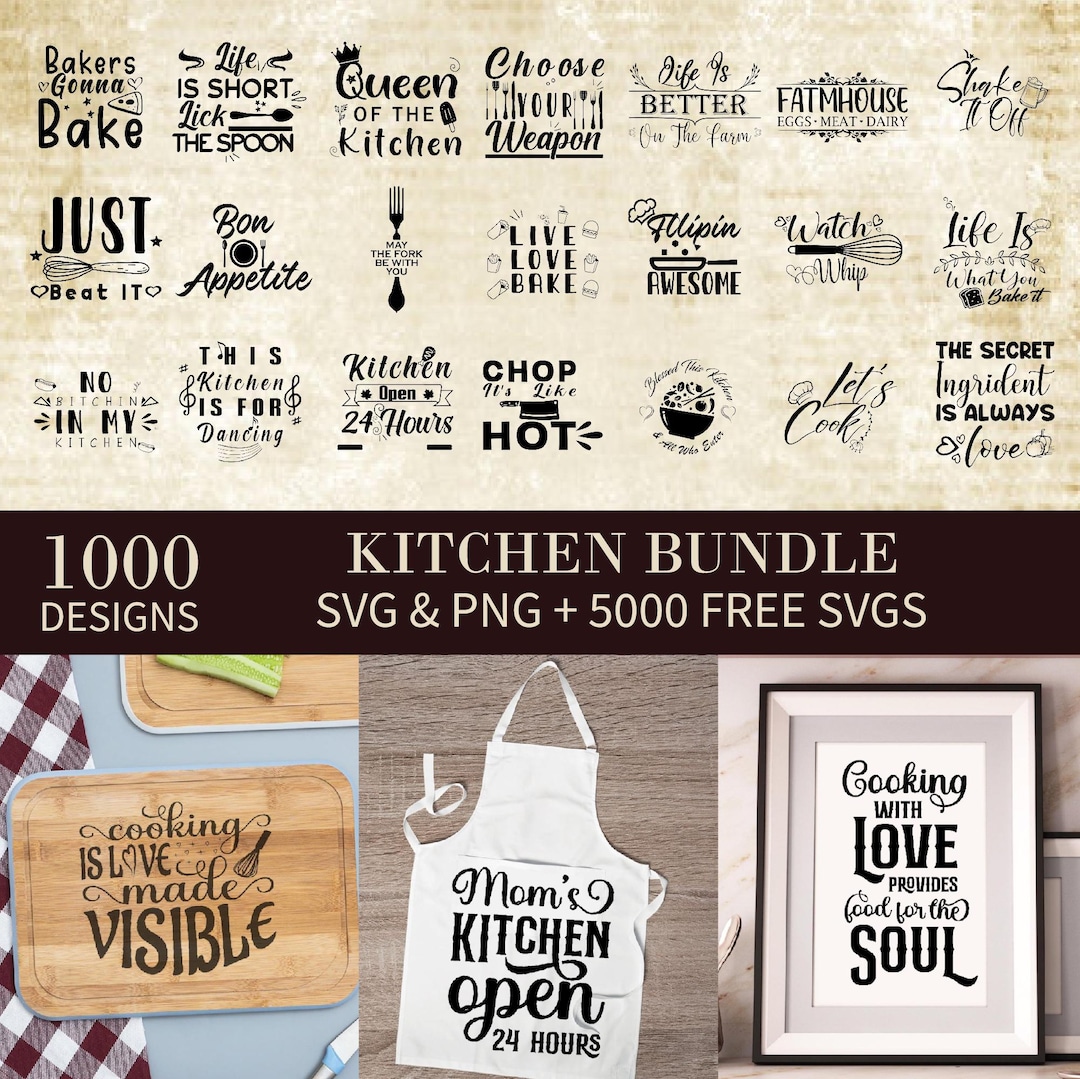 Kitchen Designs Svg | Cutting Board Svg | Kitchen Towel Svg | Pot ...
