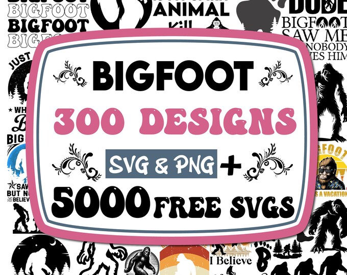 Bigfoot Print SVG, Big Foot Svg, Yeti Svg, Sasquatch Svg, Bigfoot ...