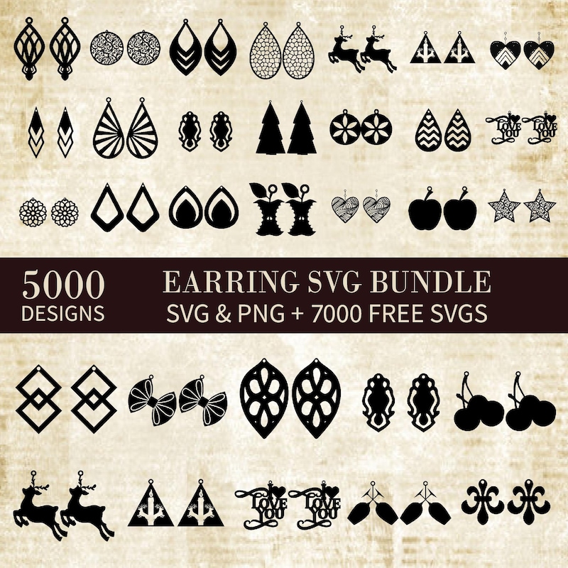 Cutout Monogram Earrings - Etsy