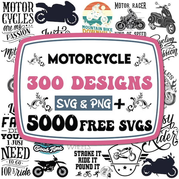 Motorcycle Svg - Etsy