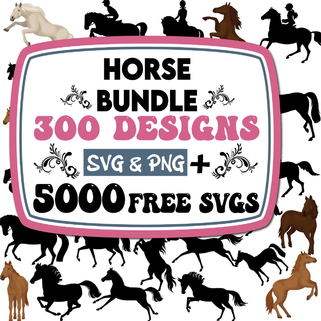 Horse Svg | Horse Svg Bundle | Equestrian Svg | Horse Silhouette ...