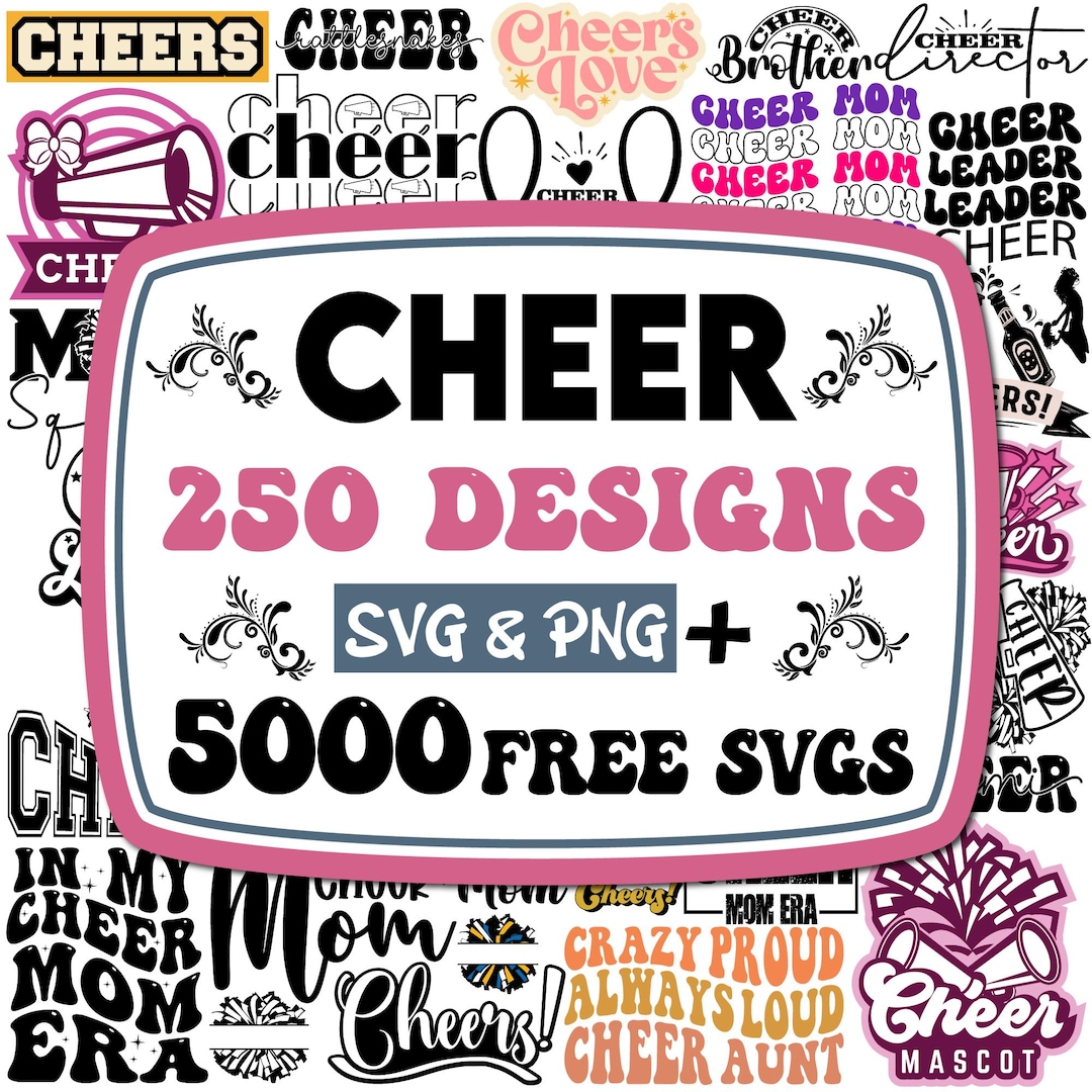 Cheer SVG Bundle: Cheerleading Graphics (digital Download) - Etsy