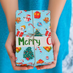 Christmas Wrapping Paper - Festive Holiday Gift Wrap, Xmas Gift ...