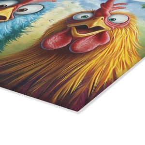 Funny Chicken Lady Gift Glass Cutting Board for Chicken Lover Farmhouse ...