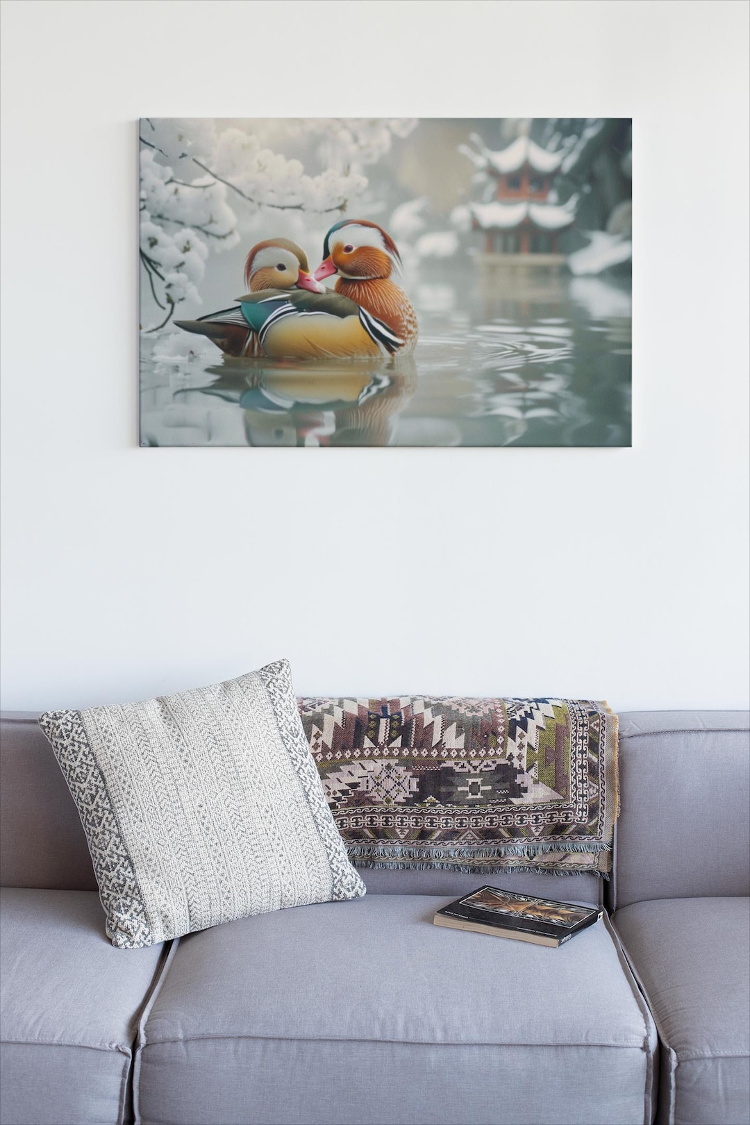 Feng Shui Mandarin Duck Love Symbol | Attract Love Wall Art Print ...