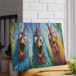 Funny Chicken Lady Gift Glass Cutting Board for Chicken Lover Farmhouse ...