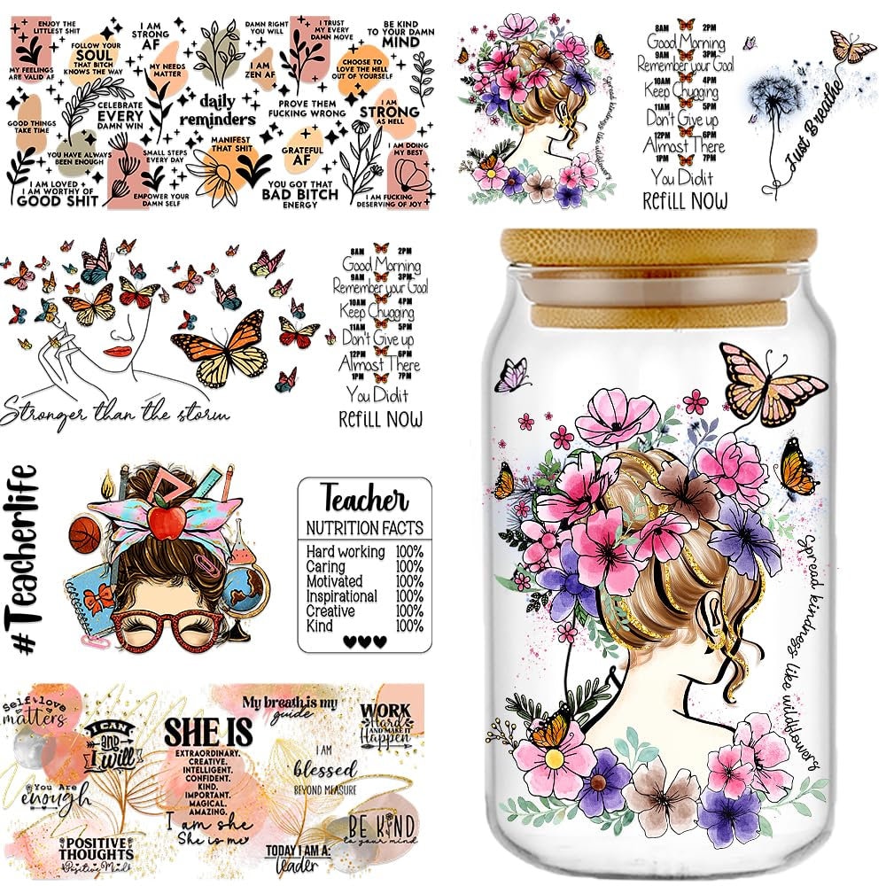 Custom UV DTF Transfer for Cup Wrap and Laptop Stickers - Ready for ...