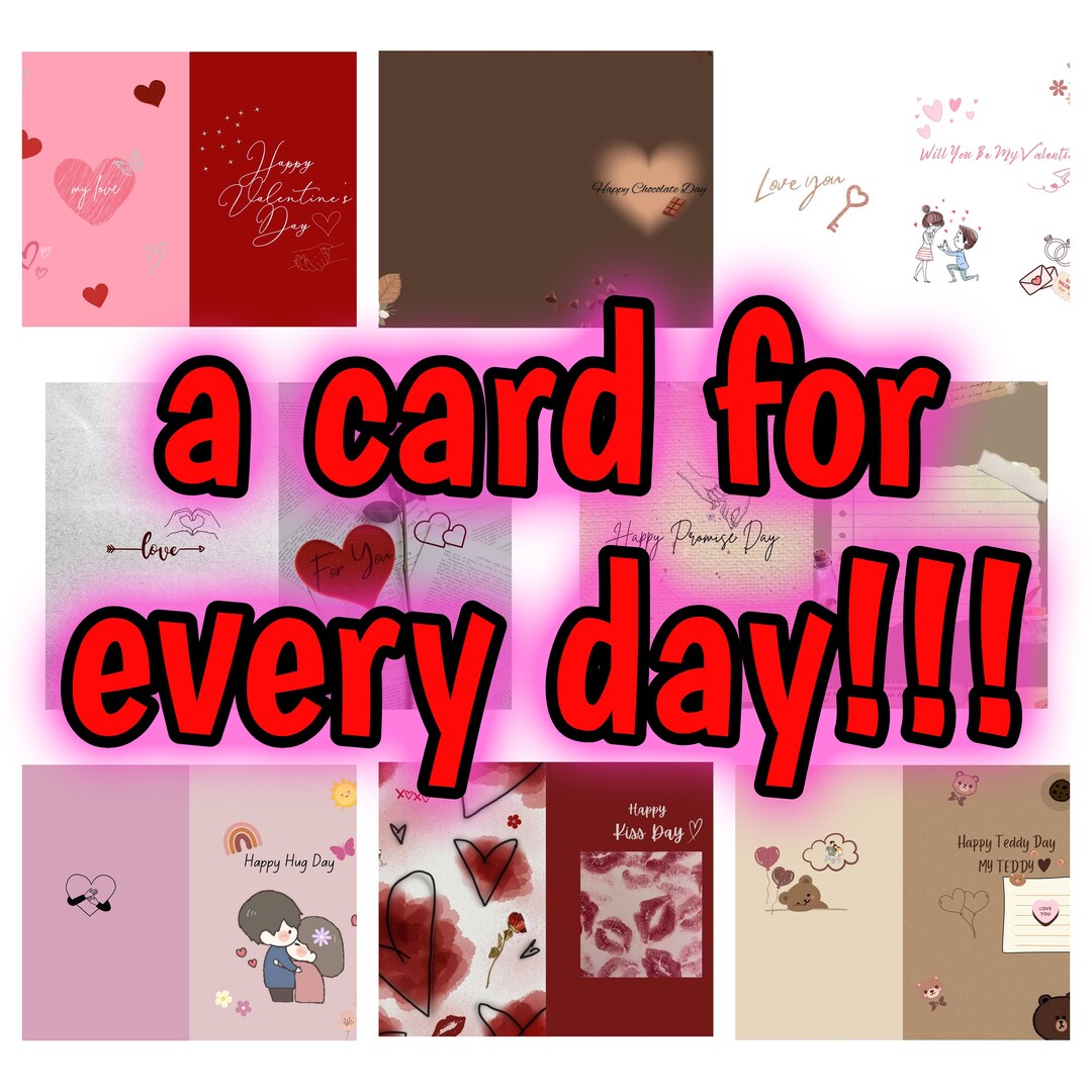 Printable Valentines Day Card Digital a Card for Every Day Sweet and ...