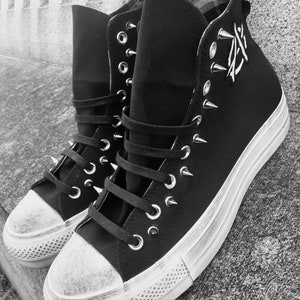 Studded Converse - Etsy