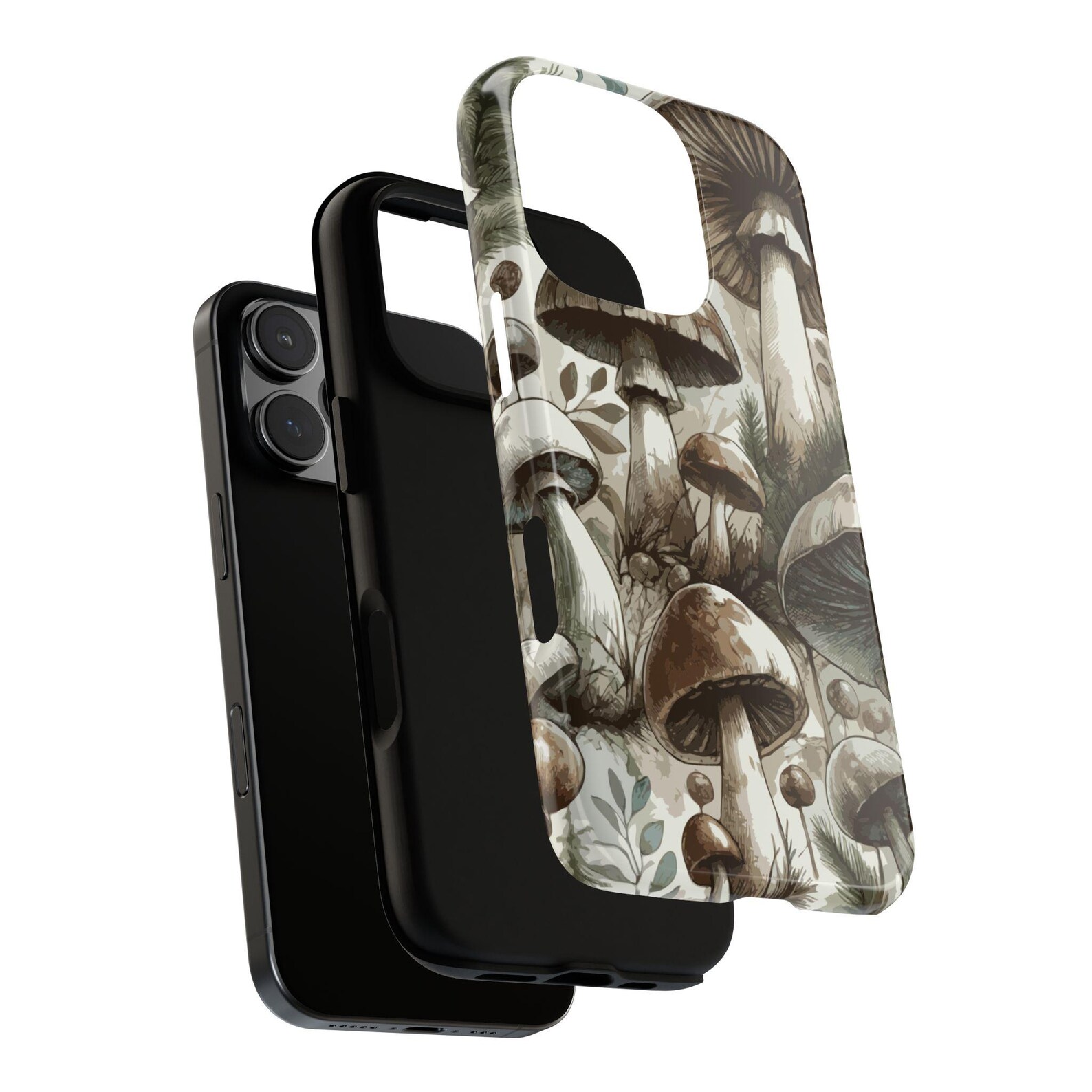 Mushroom Whimsy Phone Case. Many Phone Models. A Whimsical and Organic ...