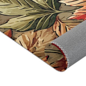 Autumn Leaves Area Rug. Featuring Fall Leaves in a Palette of Red ...