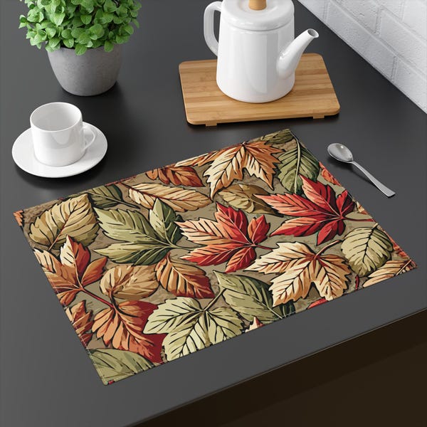 Leaf Placemat - Etsy