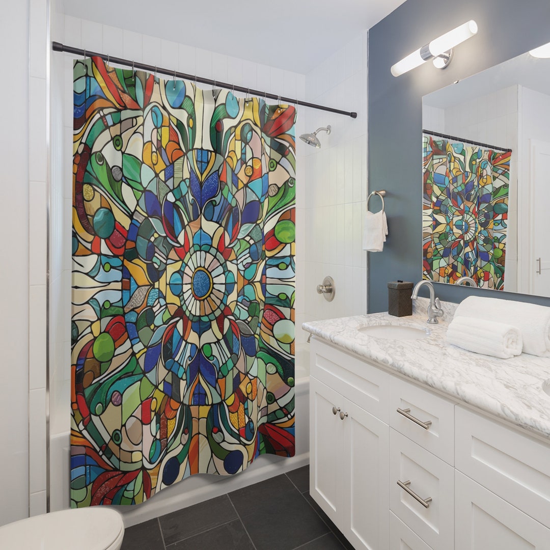 Stain Glass Shower Curtain
