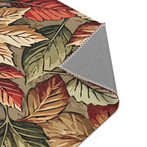 Autumn Leaves Area Rug. Featuring Fall Leaves in a Palette of Red ...