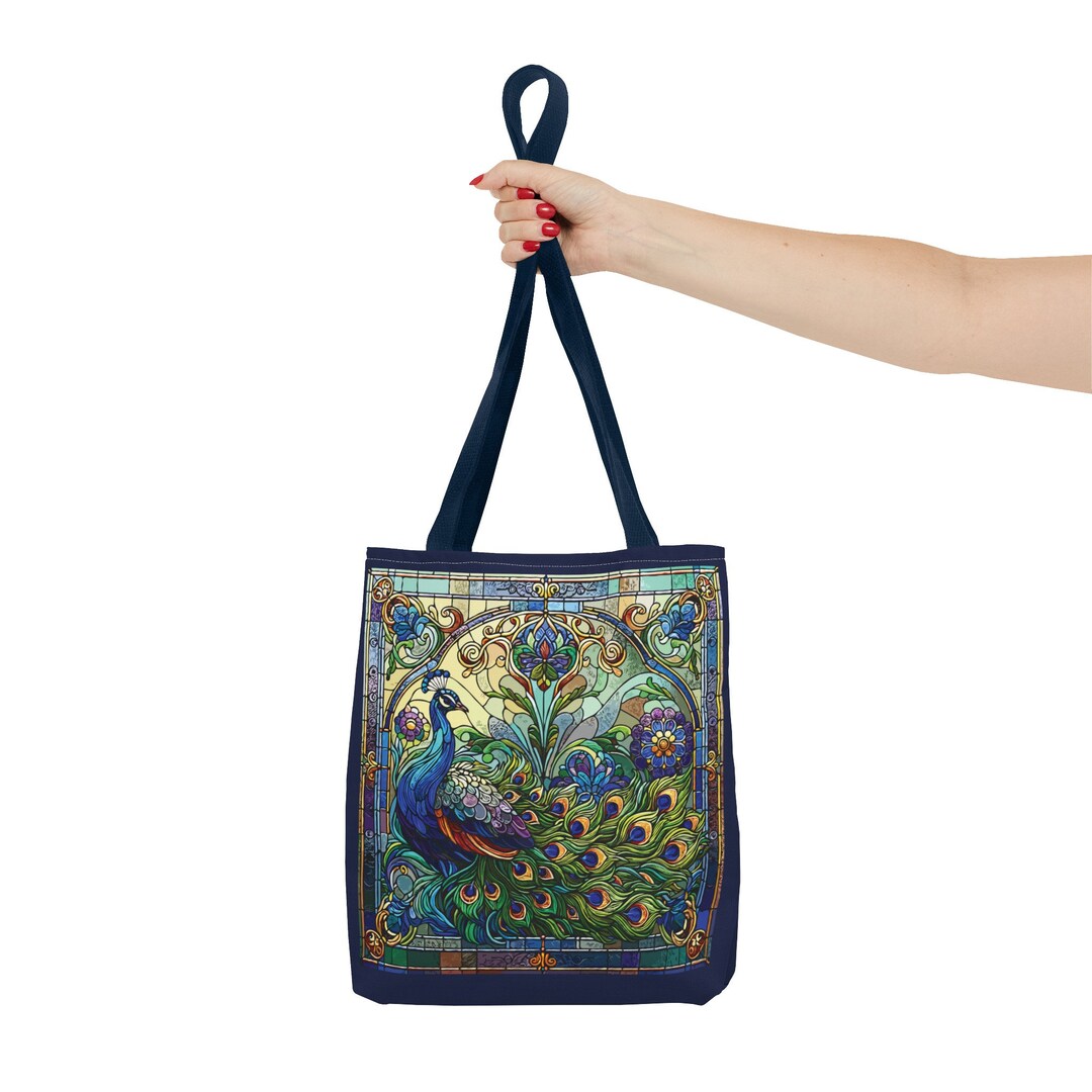 Majestic Peacock Tote Bag. A Beautiful Regal Peacock and Rich Colors ...