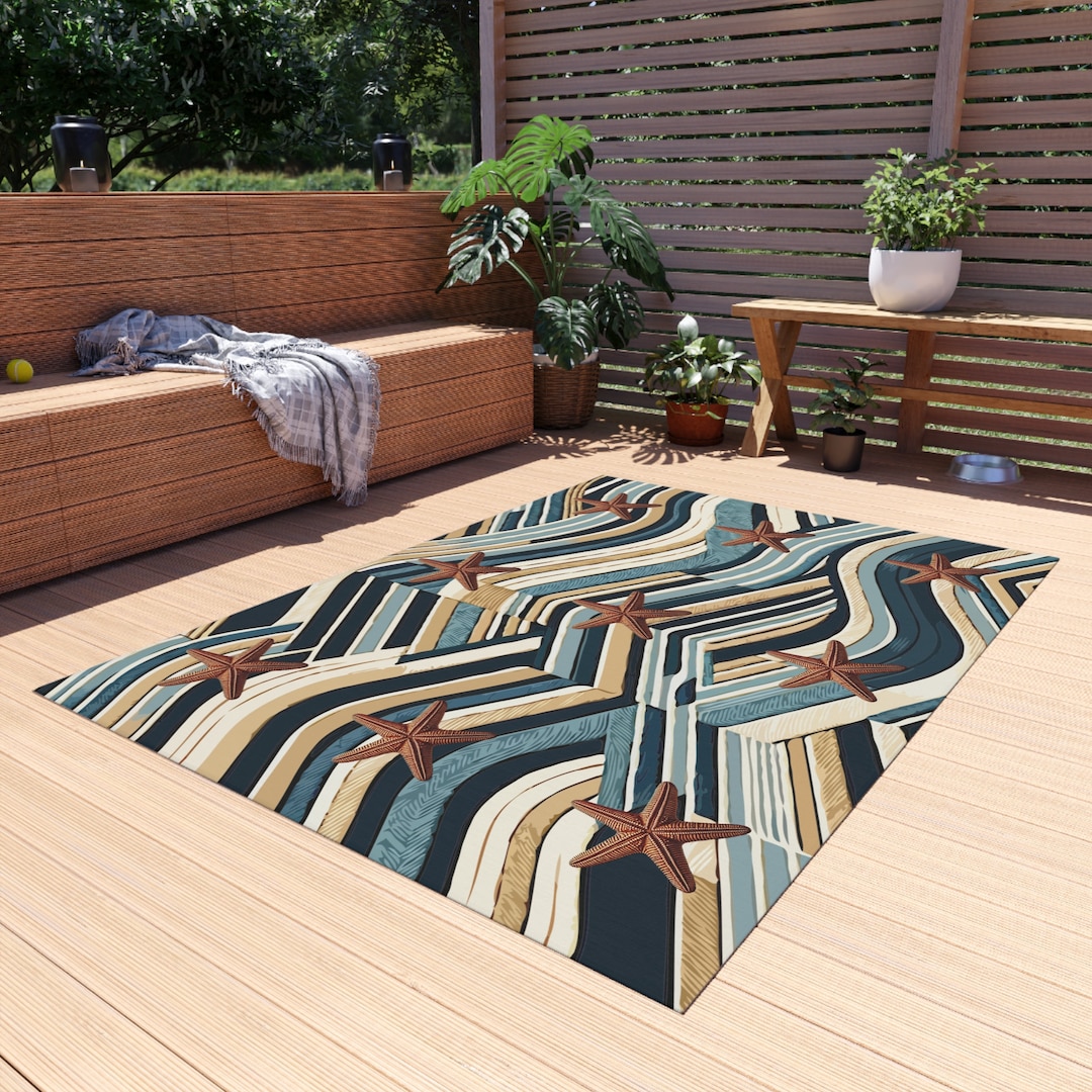 Stars and Stripes Nautical Outdoor Rug. Anchor Your Outdoor Space With ...