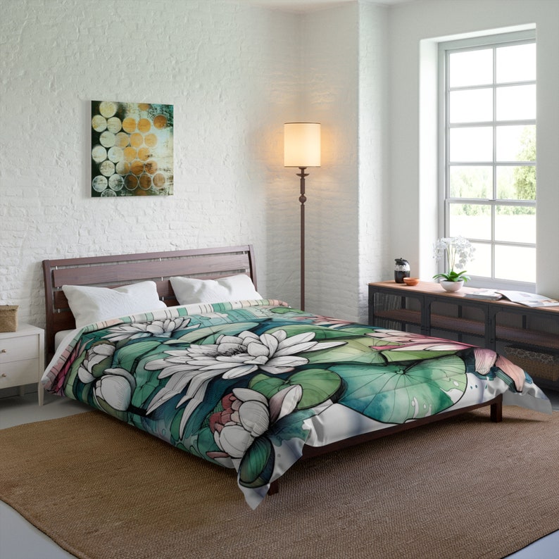 Lotus Blossom Comforter. Experience the Serene Embrace of the Lotus ...